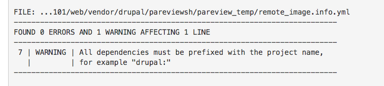 Dependency namespacing in .info.yml file [#3019067] | Drupal.org